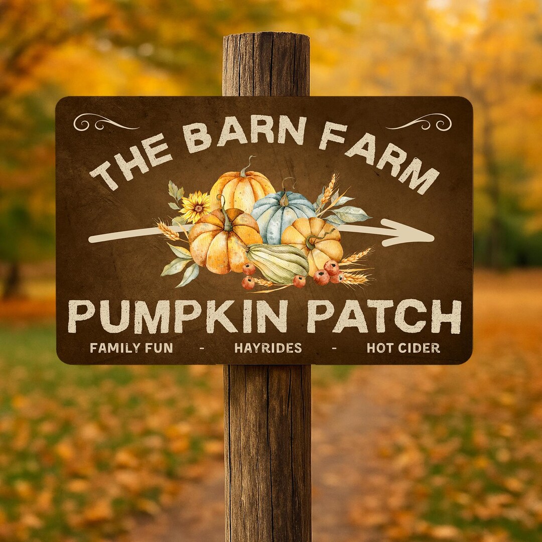 Custom Pumpkin Patch Sign, Autumn Decor, Fall Porch Sign, Thanksgiving ...