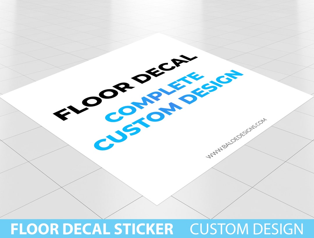 Custom Floor Decal Sticker, Complete Custom Floor Decal, Removable ...