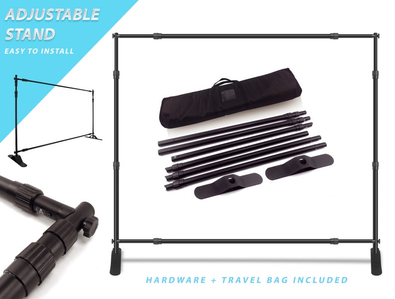 Printed Backdrop Backdrop Stand Custom Backdrop Logo Step - Etsy