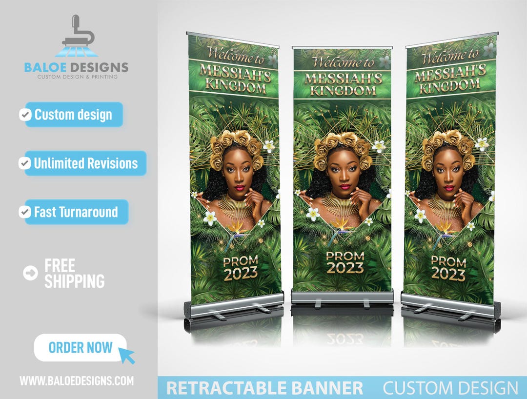 Prom Banner, Prom Sign, Retractable Banner, Custom Roll up Banner Stand ...