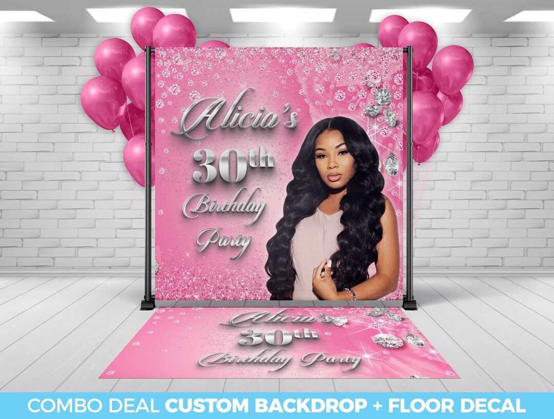 BACKDROP FLOOR DECAL, Custom Backdrop and Matching Floor Decal ...