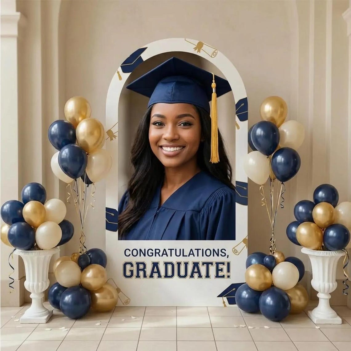 Graduation Board, Custom Arched Coroplast Sign, Photo Board, Event ...