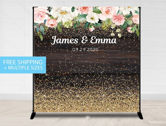 Step and Repeat Wedding Rustic Backdrop Wood Step and | Etsy