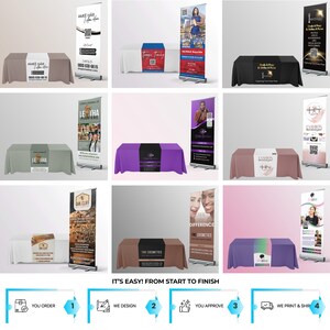 Custom Retractable Banner, Table Runner, Pop up Shop, Pop up Shop ...
