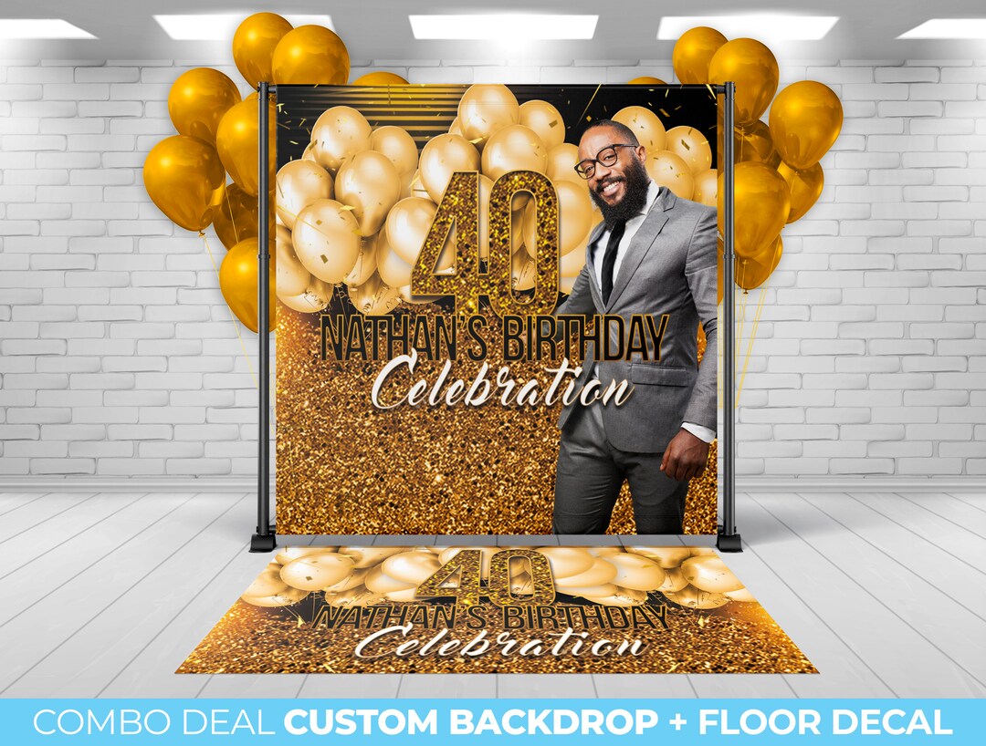 BACKDROP FLOOR DECAL, Custom Backdrop and Matching Floor Decal ...