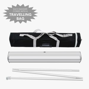 COMBO BANNER SET, 3 Retractable Banners, Custom Banners, Birthday ...