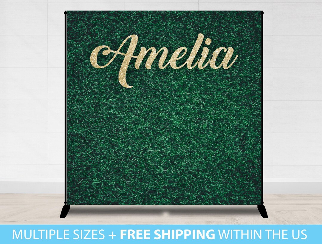 Grass Backdrop Banner, Grass Gold Backdrop Banner, Grass Photo ...