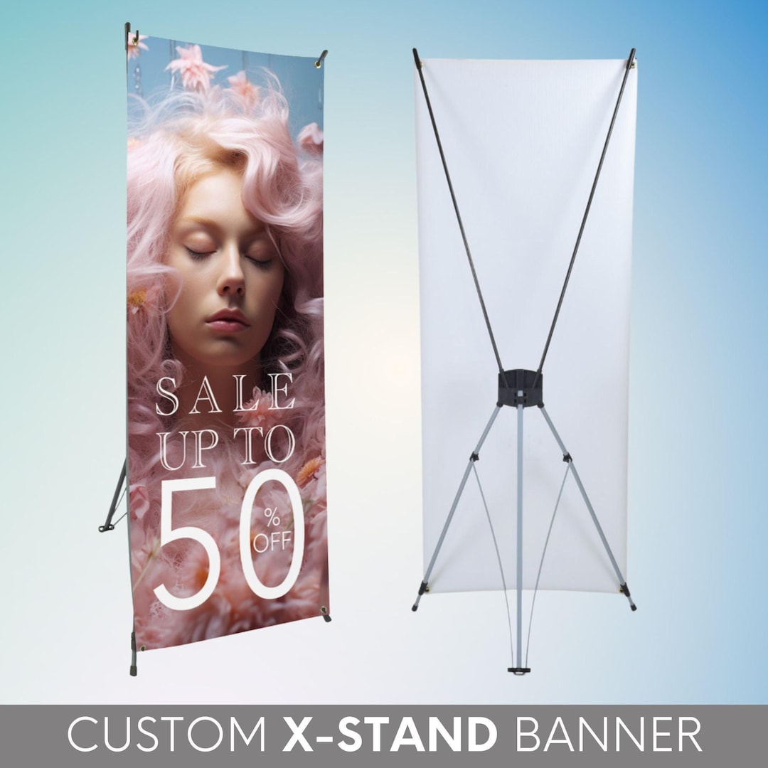 Custom X-stand Banner, Promotional Banner Display, Custom Vinyl Banner ...