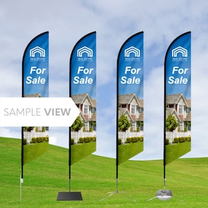 Custom Feather Flags, Feather Angled Flag, Flag Advertising, Indoor ...