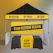 Custom Tent Banners, Vendor Canopy Tent Banners & Table Runner Set ...
