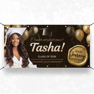 Custom Graduation Banner, Personalized Graduation Banner Class Of ...