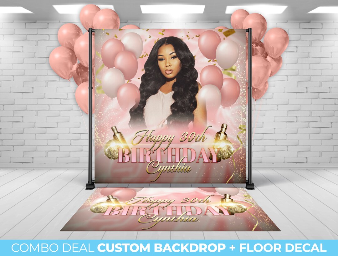 BACKDROP FLOOR DECAL, Custom Backdrop and Matching Floor Decal ...