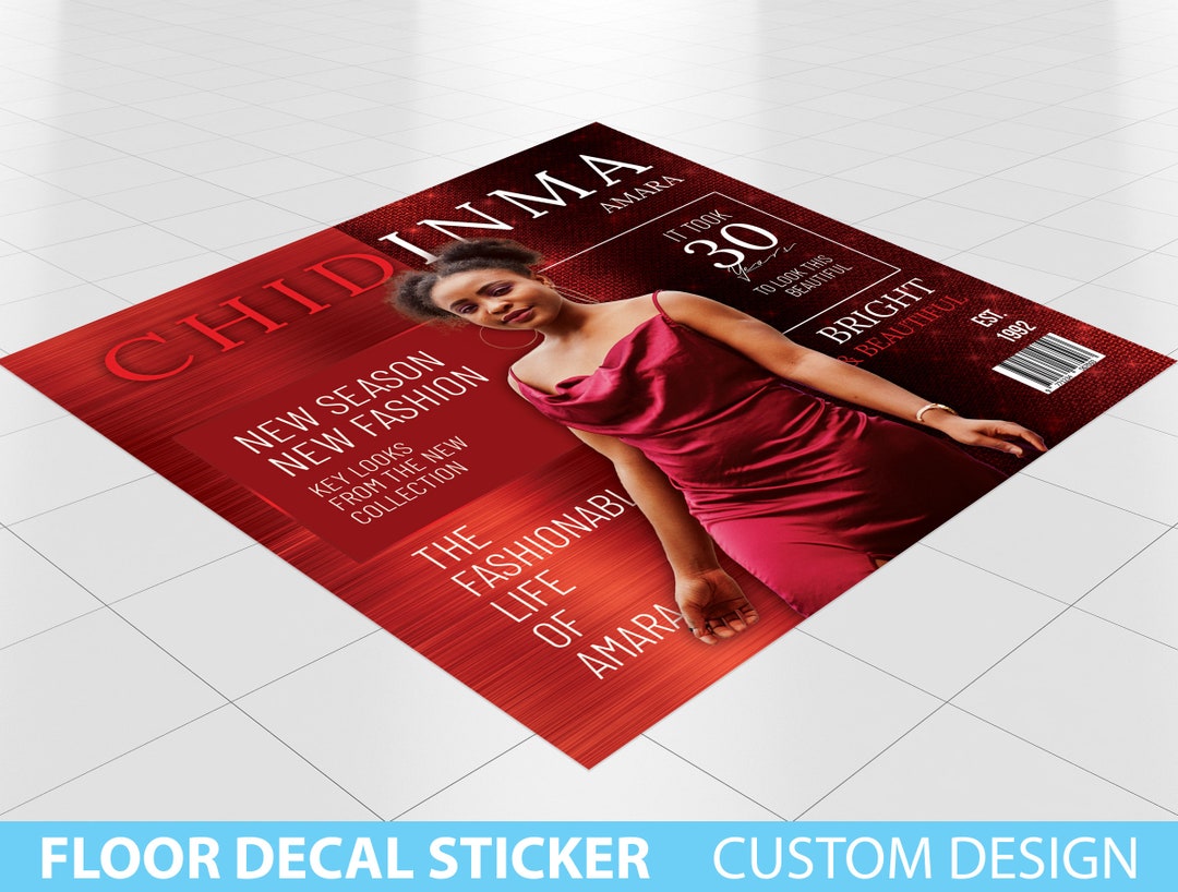 Custom Floor Decal Sticker Magazine Cover Sweet 16 Removable - Etsy