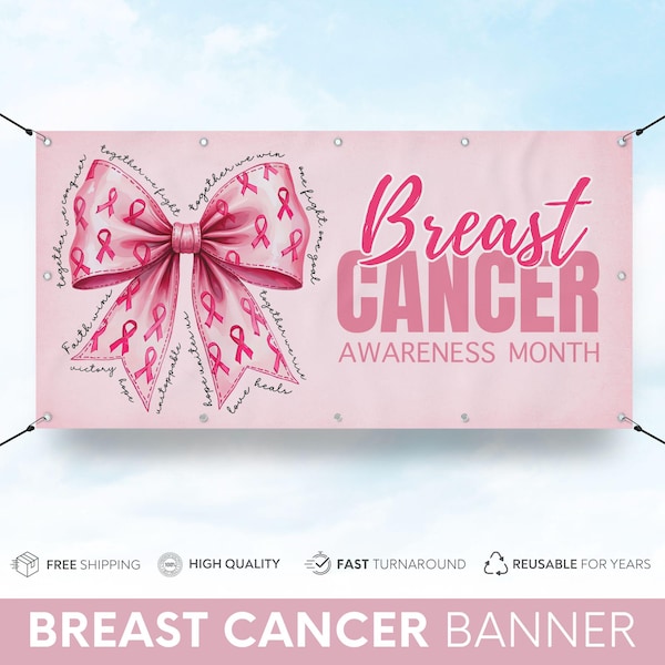 Breast Cancer Banners - Etsy