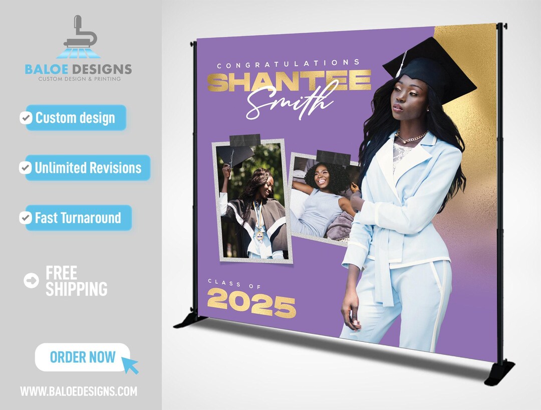 Graduation Backdrop Banner, Graduation Step and Repeat Class of 2022 ...