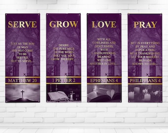 Mission Banners Set of 4 Church Banners, Missions - Etsy