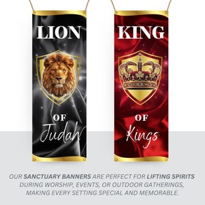 Set of 4 Church Banners, Sanctuary Banners, Mission Worship, Church ...