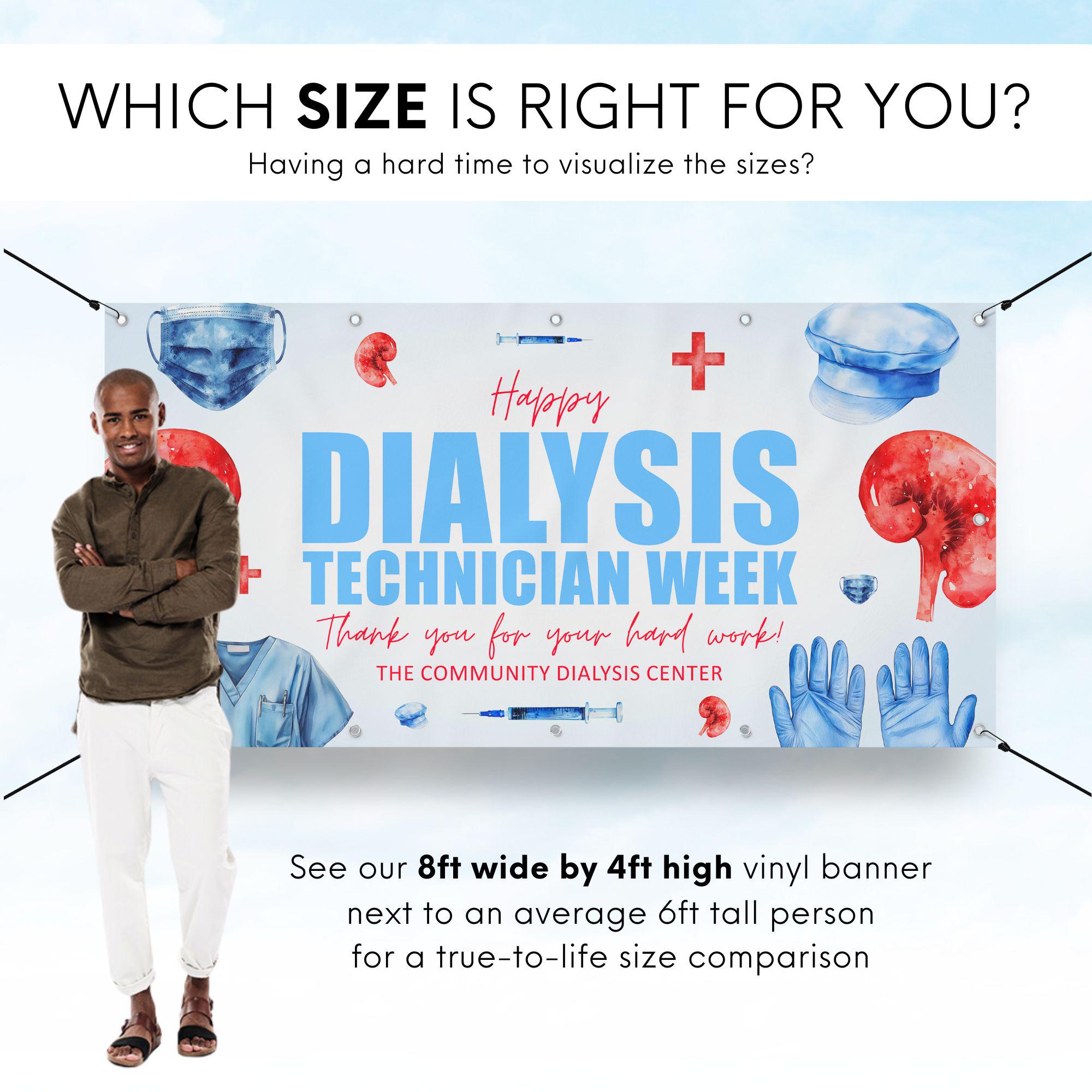 Dialysis Tech Week Appreciation Custom Banner, Medical Appreciation ...