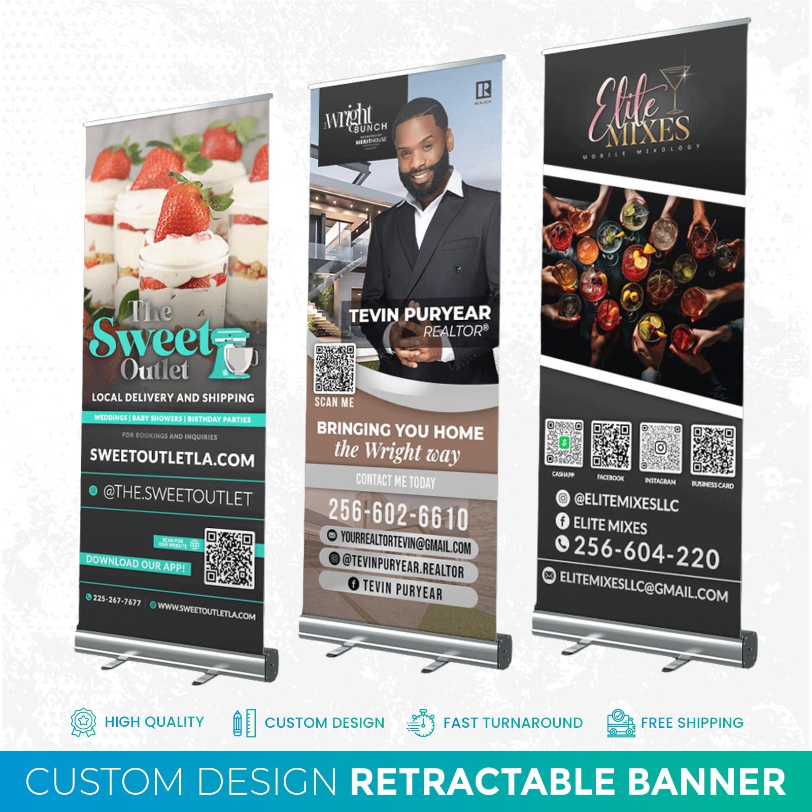 Custom Retractable Banner, Custom Roll Up, Roll up Banner, Roll up ...