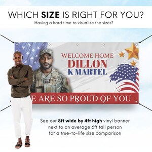 Welcome Home Military Banner, Custom Military Banner, Deployment ...