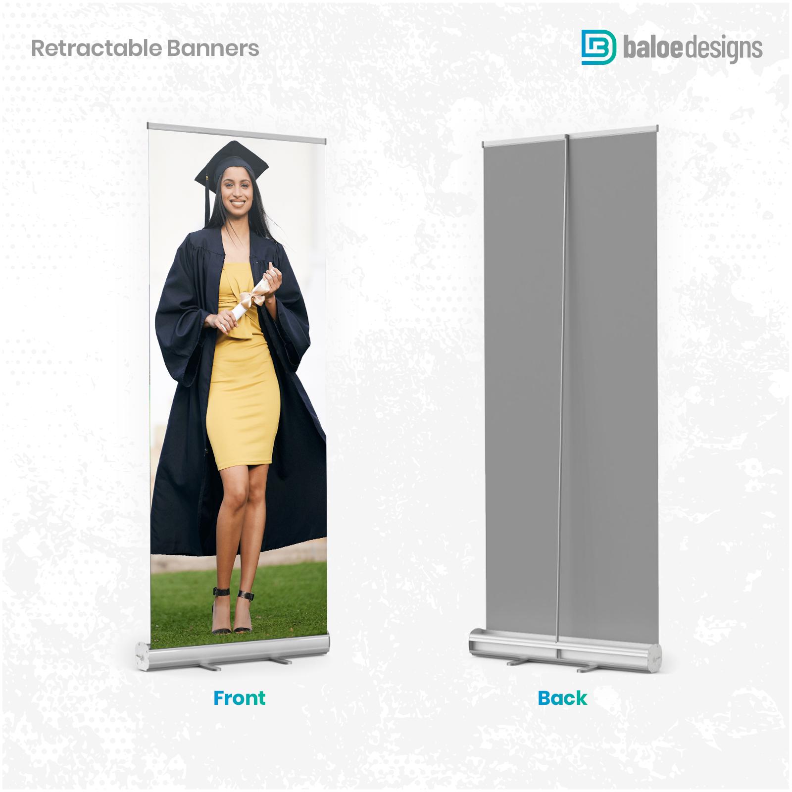 COMBO BANNER SET, 3 Retractable Banners, Custom Banners, Graduation ...