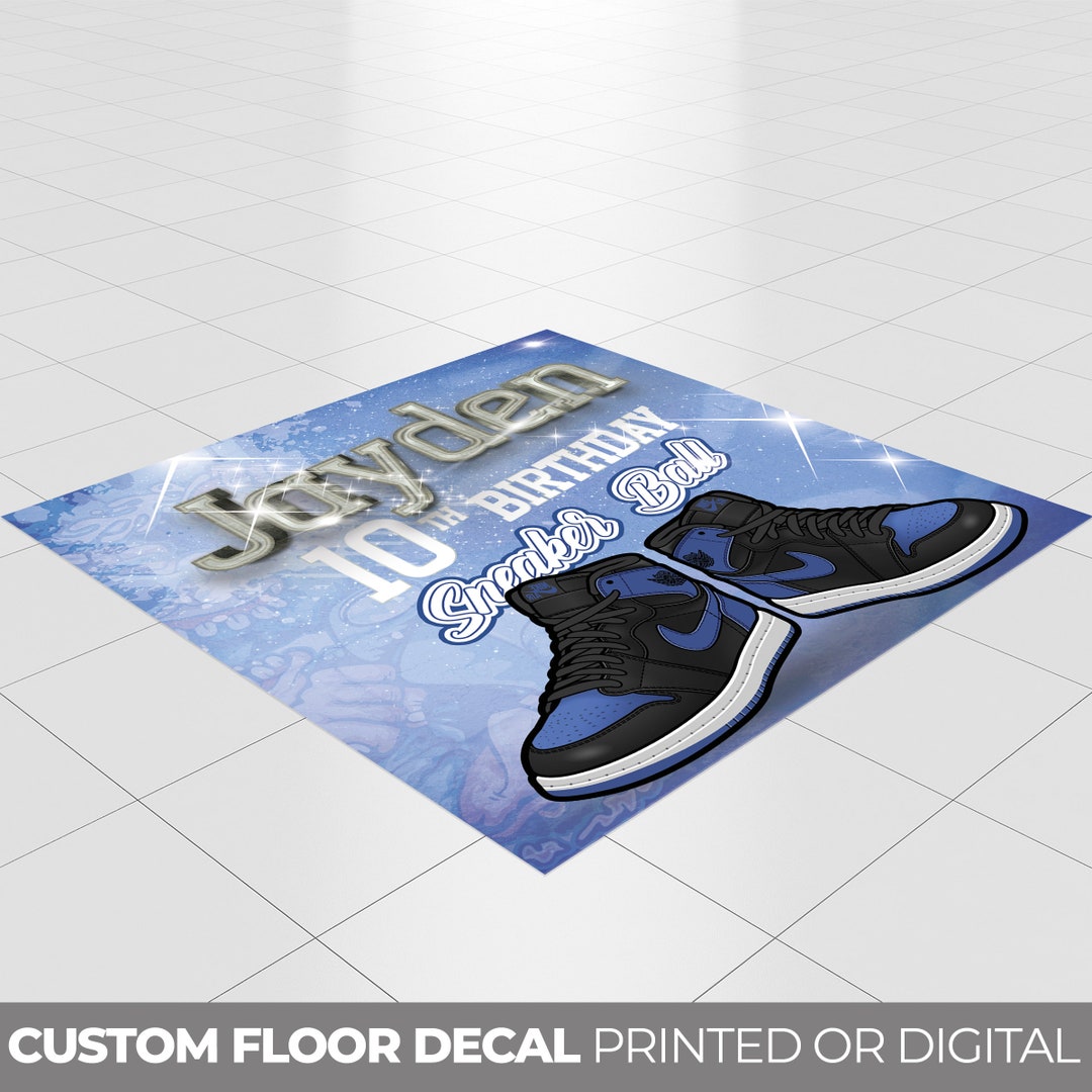 Sneaker Ball Floor Decal, Adhesive Decal, Custom Floor Sneaker Ball ...