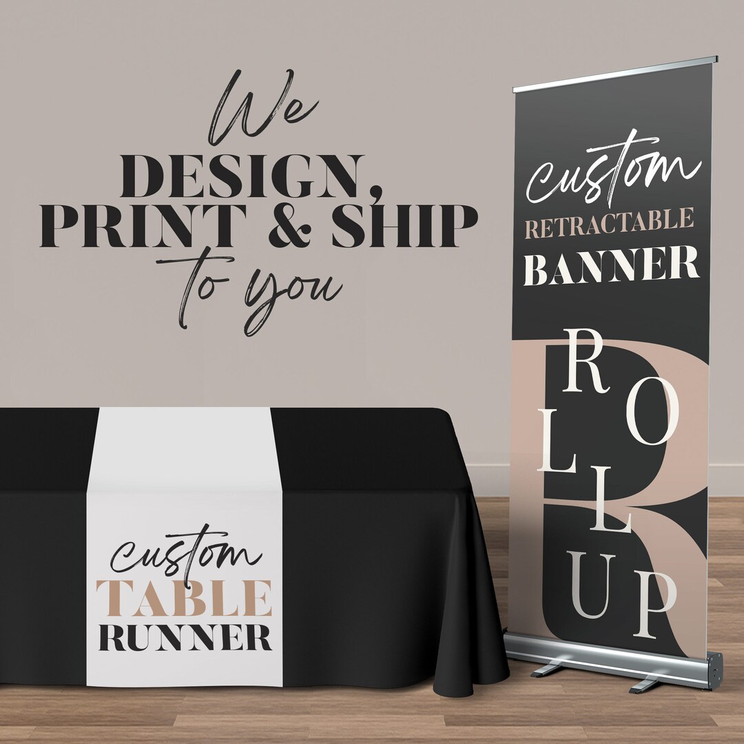 Custom Retractable Banner, Table Runner, Pop up Shop, Pop up Shop ...