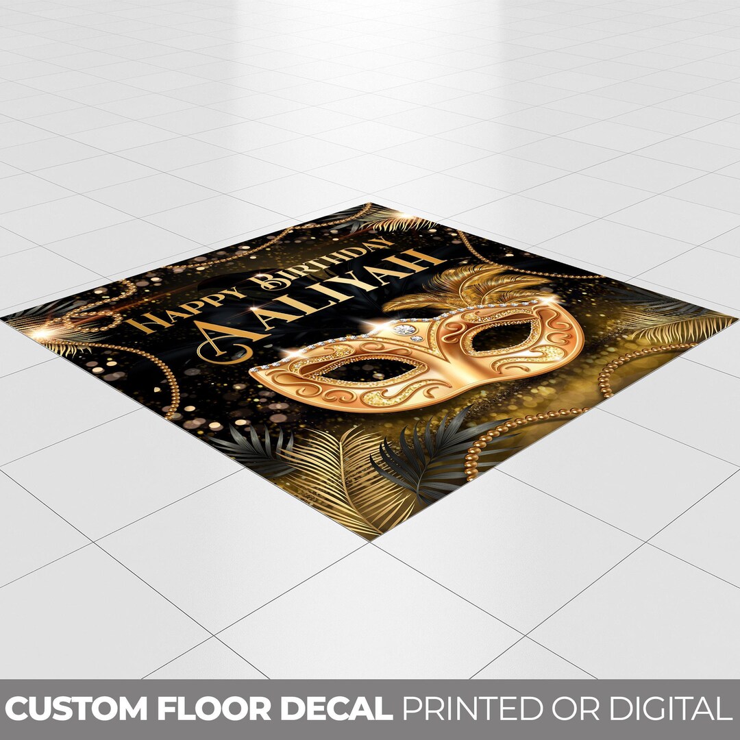 Custom Mask Ball Banner, Mardi Gras Backdrop, Masquerade Banner ...