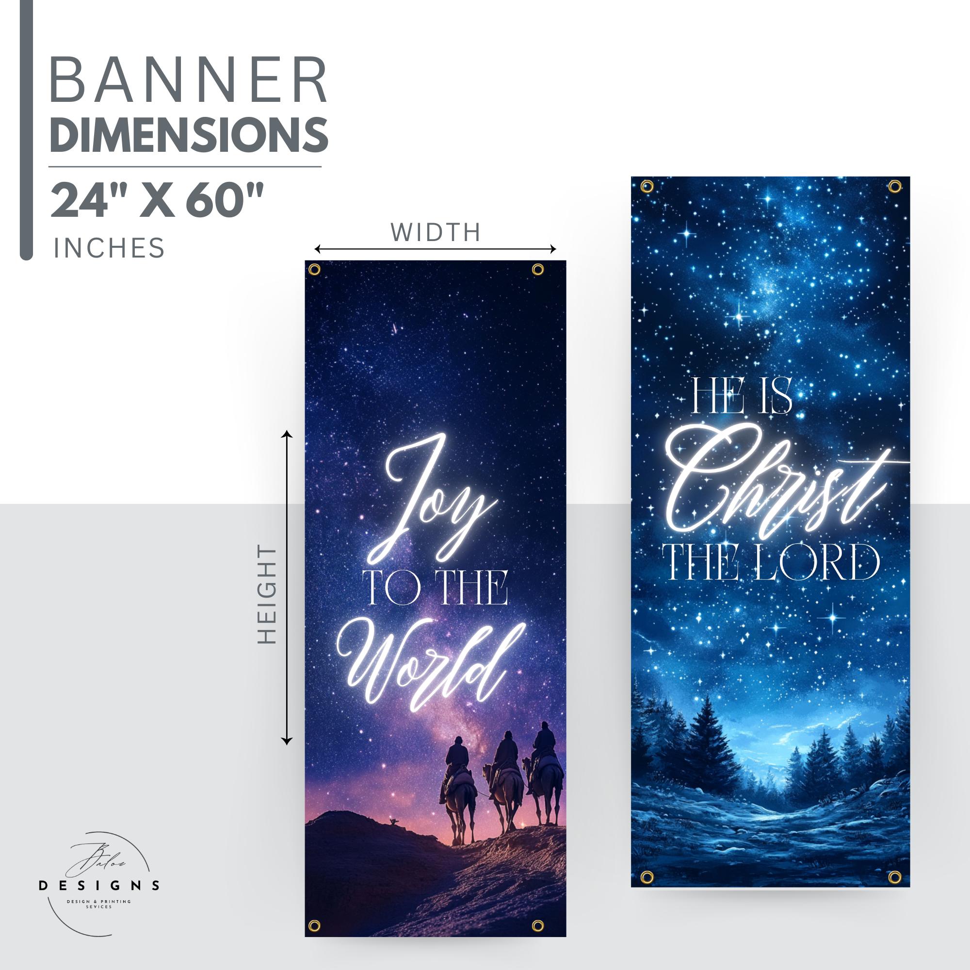 Winter Church Banners, Set of 4 Church Banners, Sanctuary Banners ...