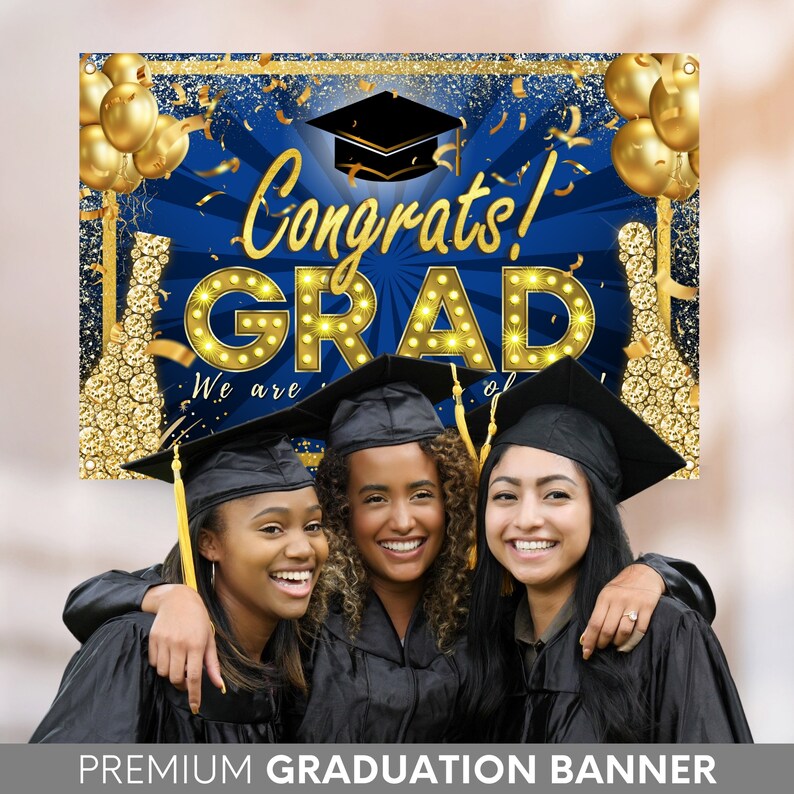Graduation Banner, Congratulations Graduates, Outdoor & Indoor Vinyl ...