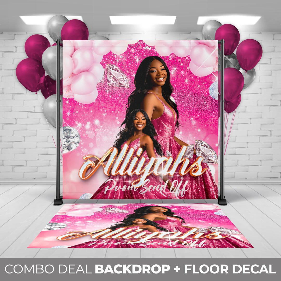 Backdrop + Floor Decal, Prom Send Off, Prom Night Party Decor ...