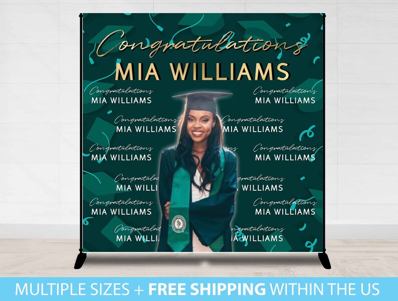 Graduation Backdrop Banner Graduation Step and Repeat Class - Etsy