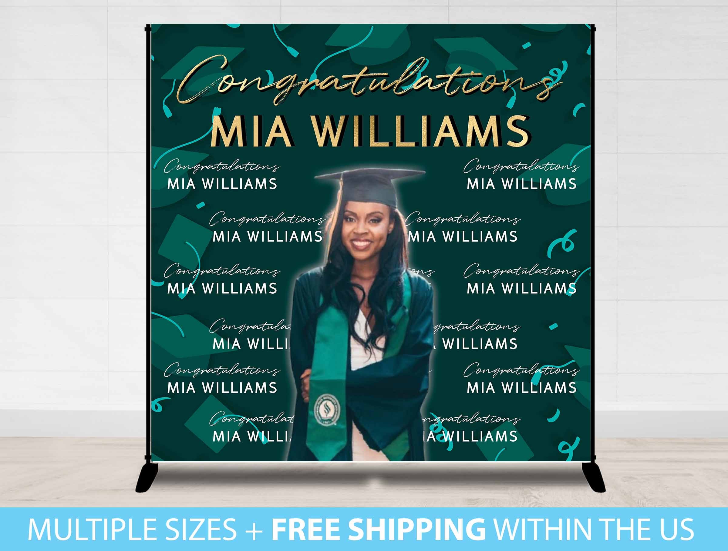 Graduation Backdrop Banner Graduation Step and Repeat Class - Etsy
