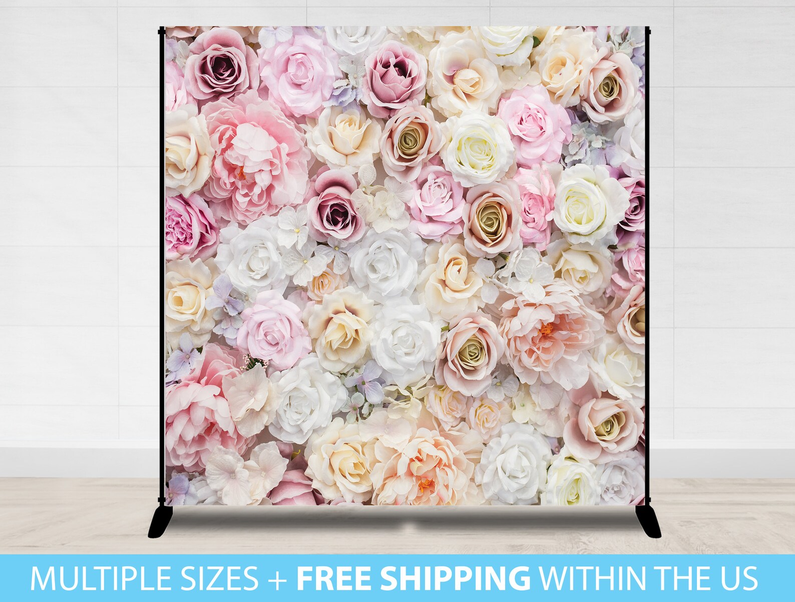 Floral Wall Backdrop Banner Flowers Step and Repeat Flower - Etsy
