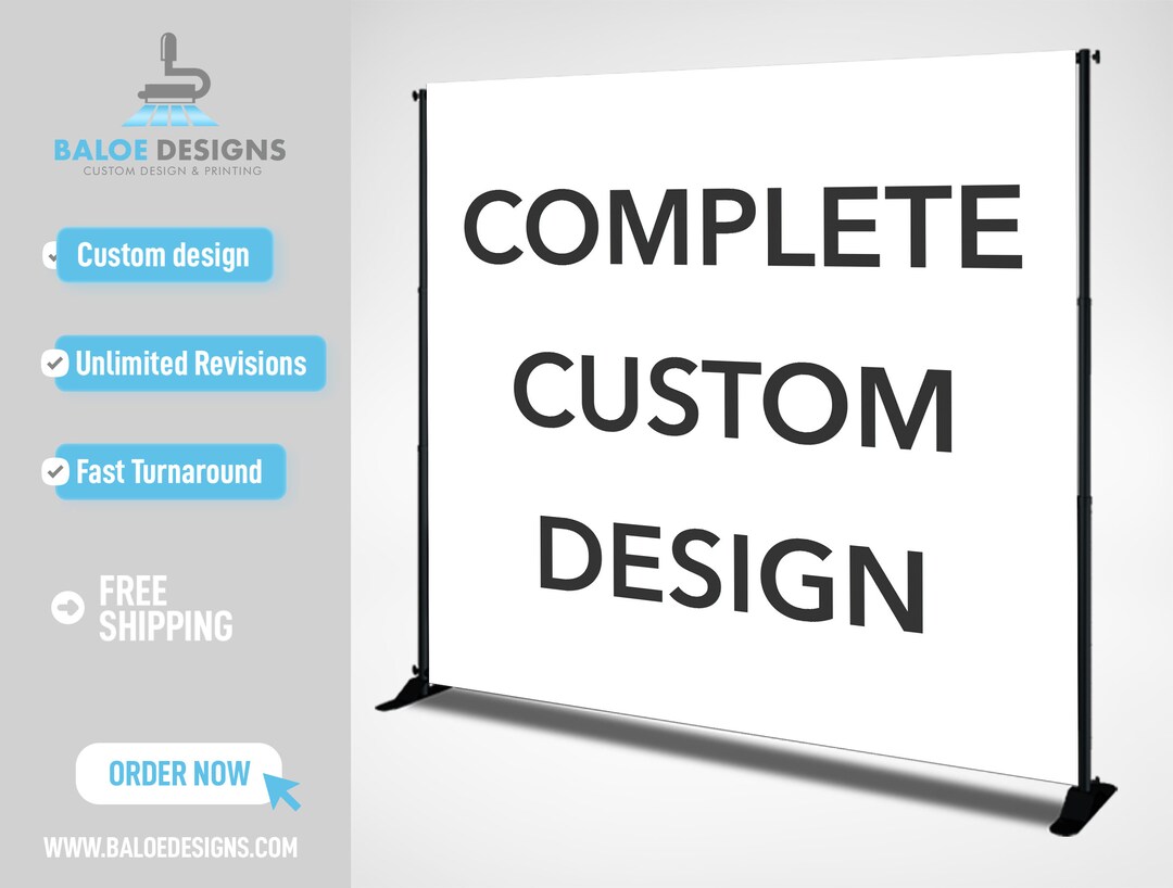 Custom Logo Backdrop Banner, Step and Repeat Business Event Backdrop ...