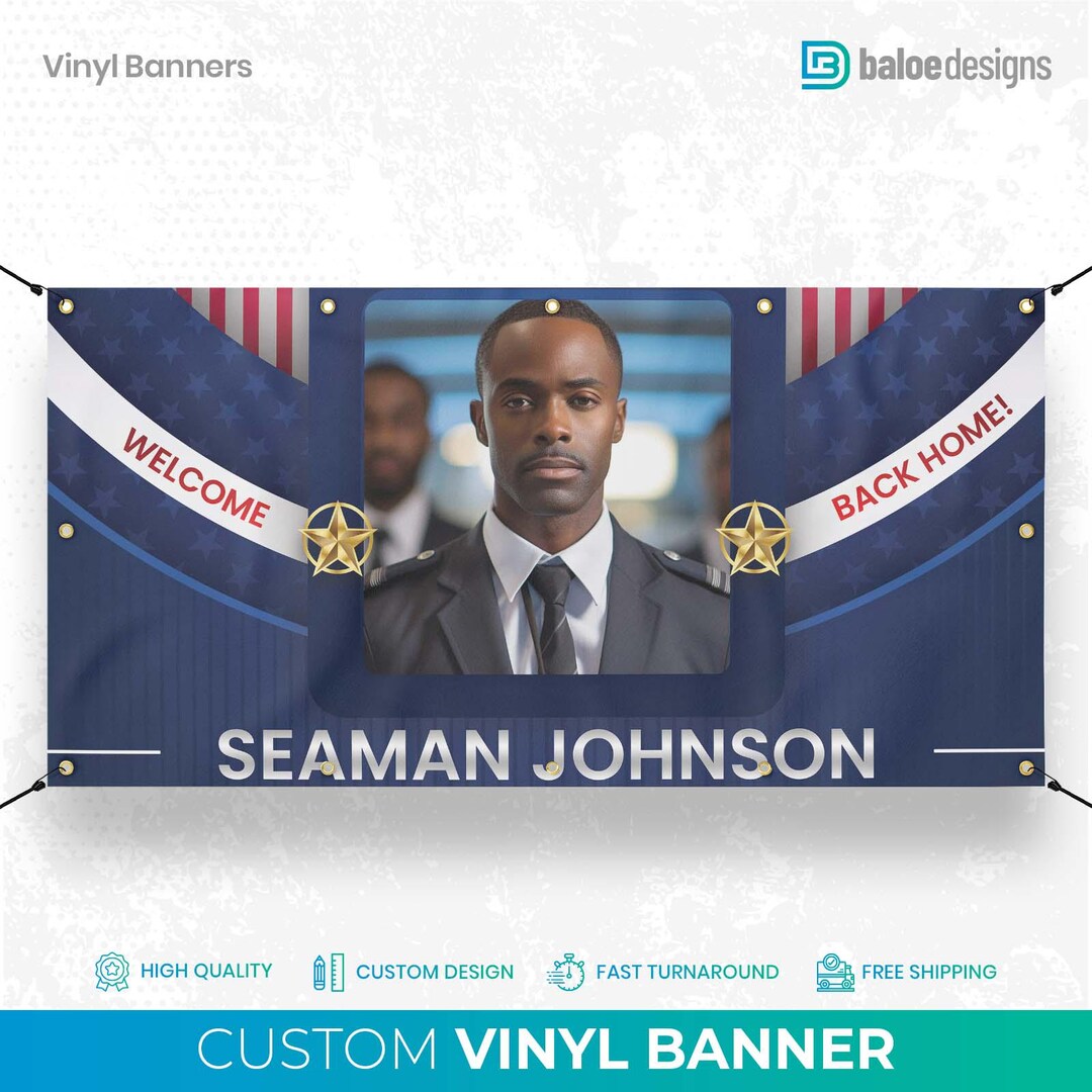 Welcome Home Military Banner, Custom Military Banner, Deployment ...