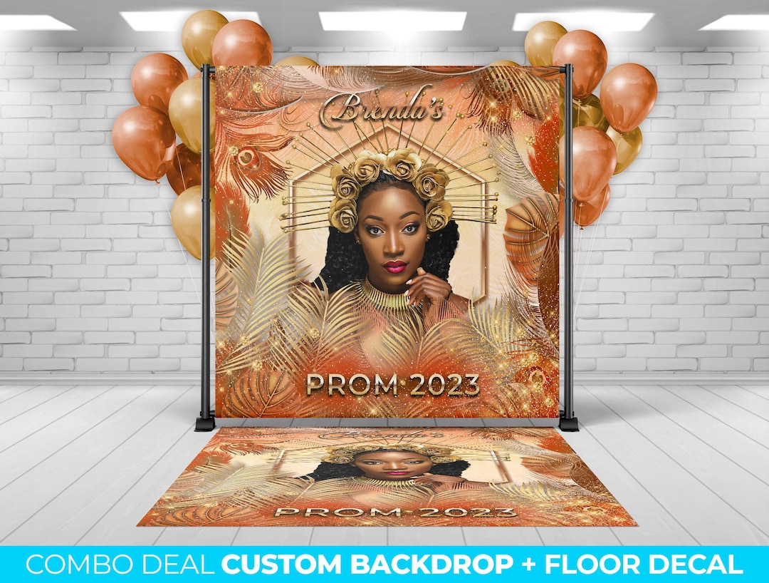 BACKDROP + FLOOR DECAL, Prom Custom Backdrop and Matching Floor Decal ...