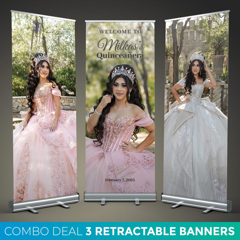 Quinceanera Banner Set - Etsy