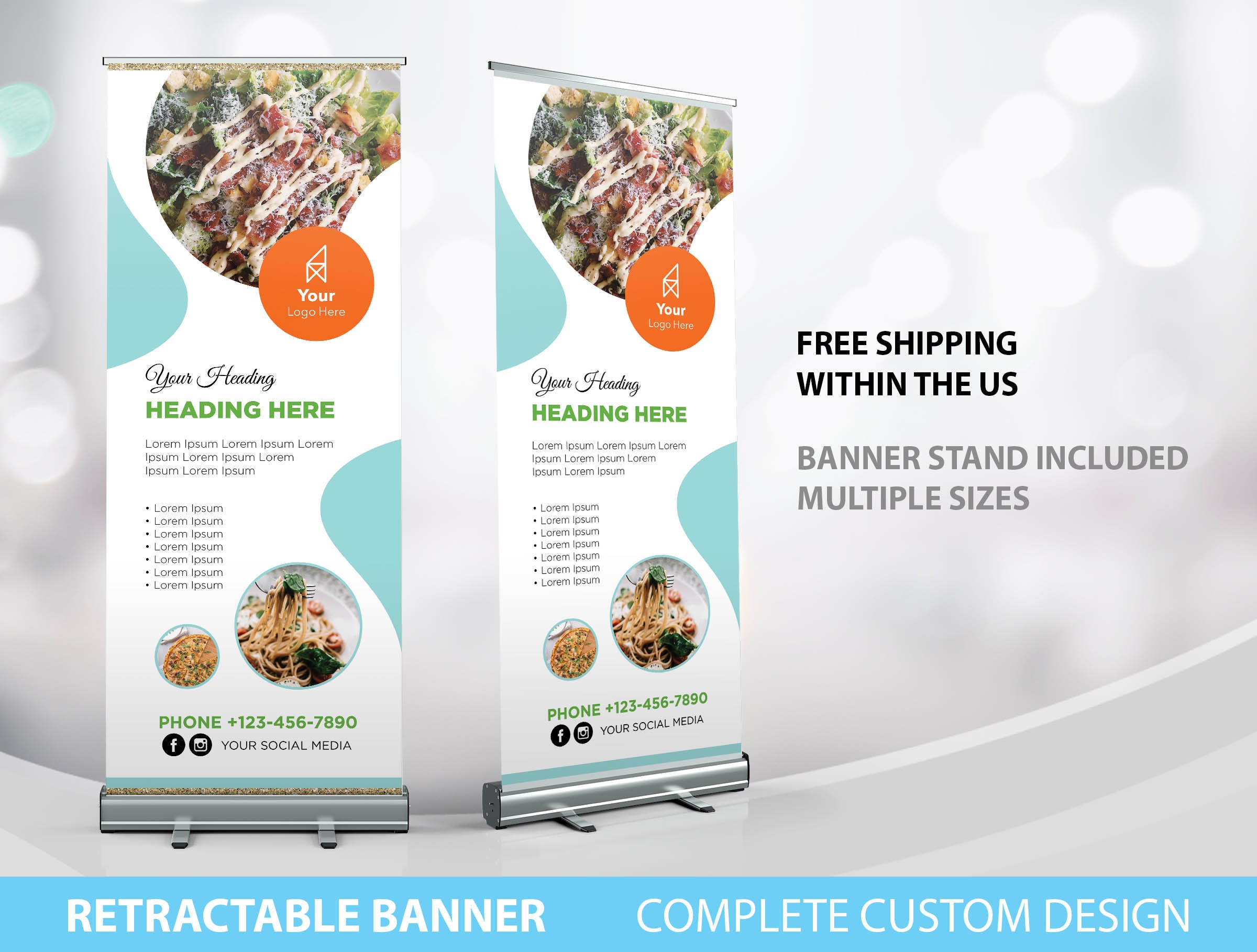 Retractable Banner Restaurant Banner Restaurant Food Display - Etsy