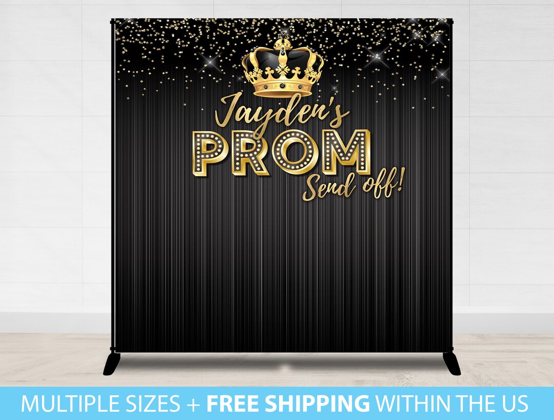 Prom Backdrop Banner, Senior Prom Step and Repeat, Prom Party Backdrop ...