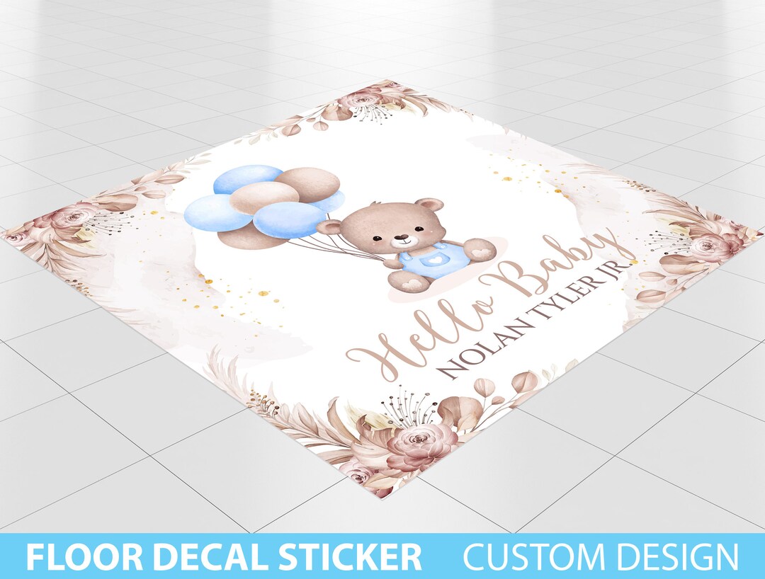 Custom Floor Decal Sticker, Removable Sticker, Vinyl Floor Banner, Baby ...