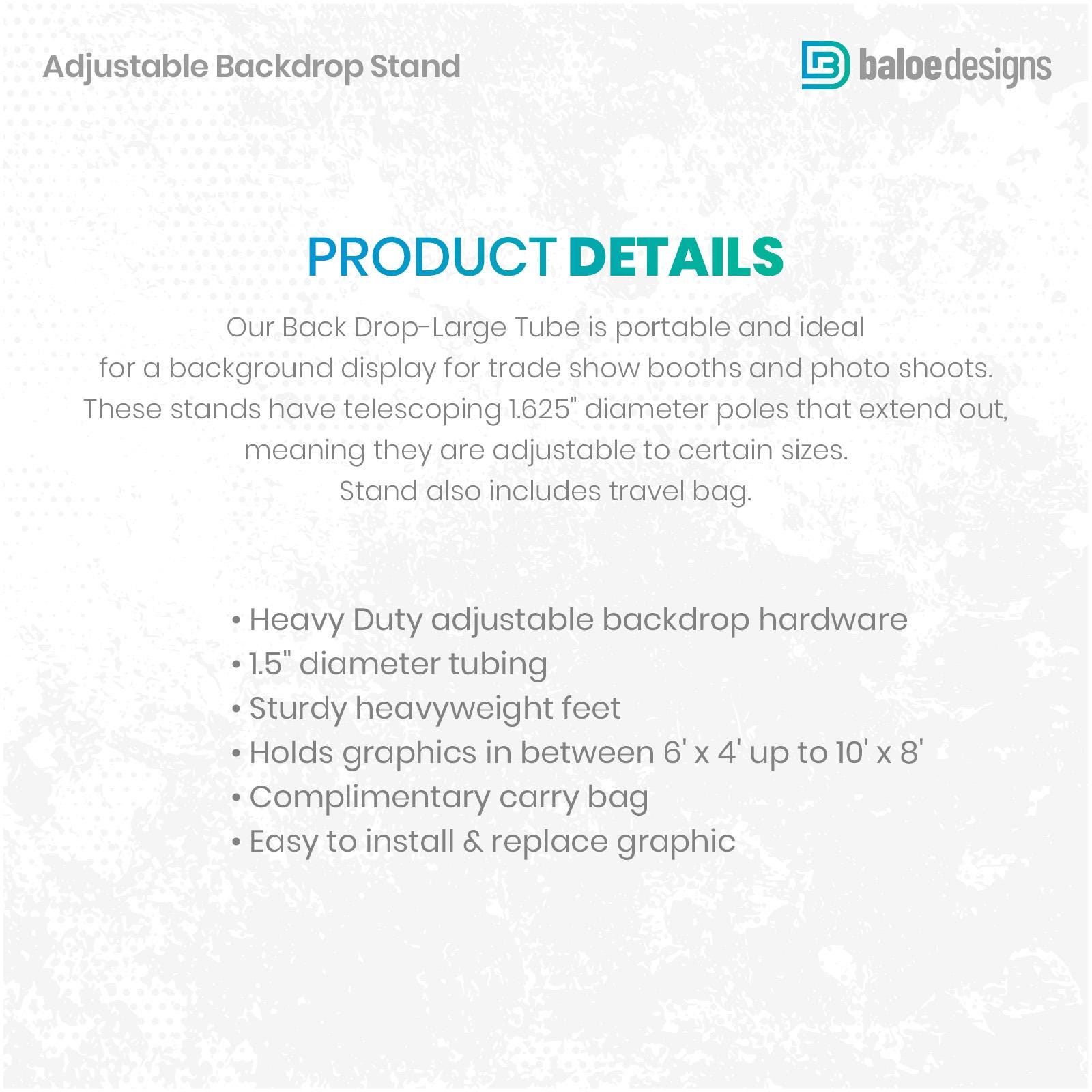 Printed Backdrop + Backdrop Stand, Custom Backdrop, Logo Step Repeat ...