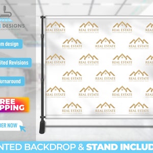 Printed Backdrop Backdrop Stand, Custom Backdrop, Logo Step Repeat ...