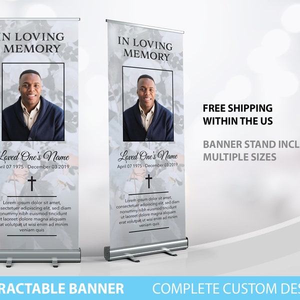 Funeral Retractable Banner - Etsy