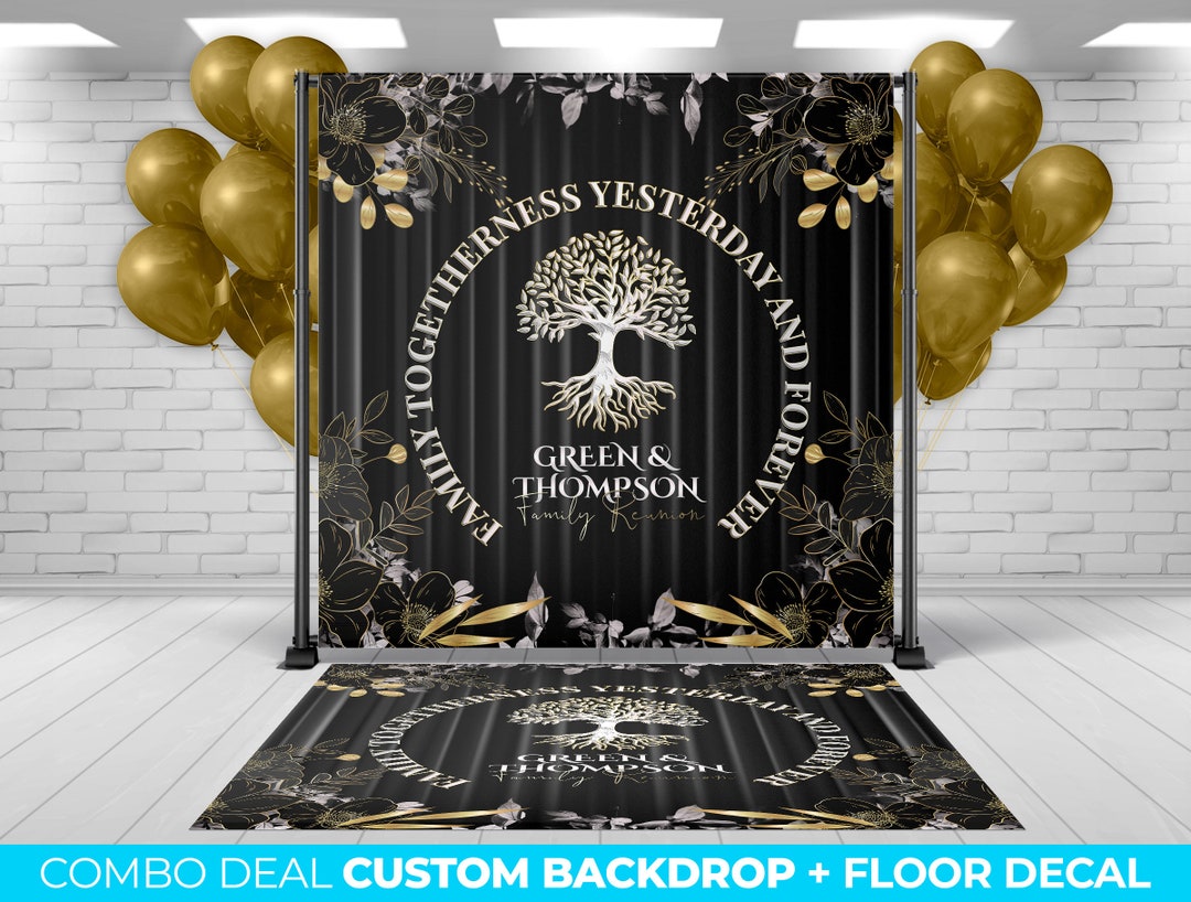 BACKDROP FLOOR DECAL Family Reunion Backdrop and Floor - Etsy