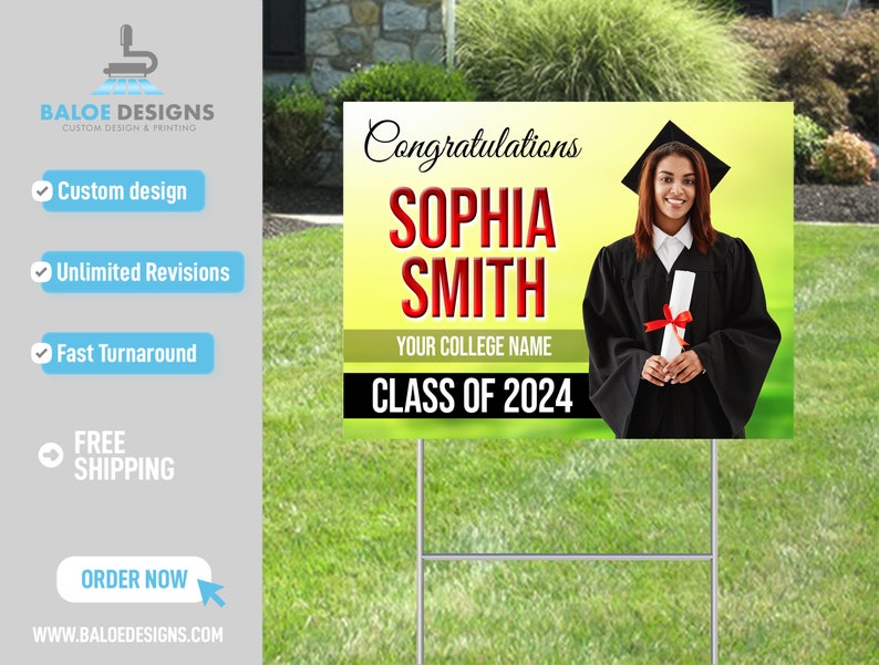 Graduation Yard Sign Graduation Sign Outdoor High School - Etsy