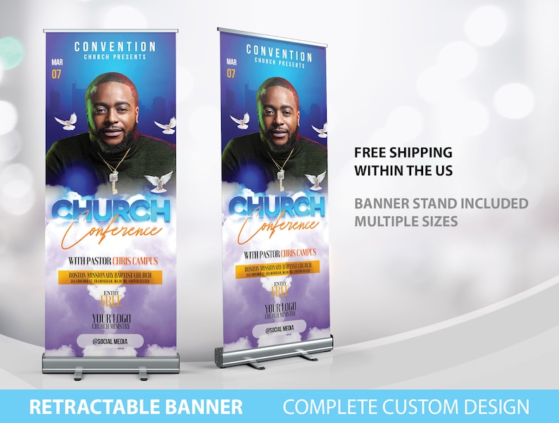 Retractable Banner Church Banner Pastor Church Conference | Etsy
