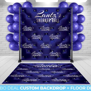 BACKDROP FLOOR DECAL Custom Sneaker Ball Backdrop and - Etsy
