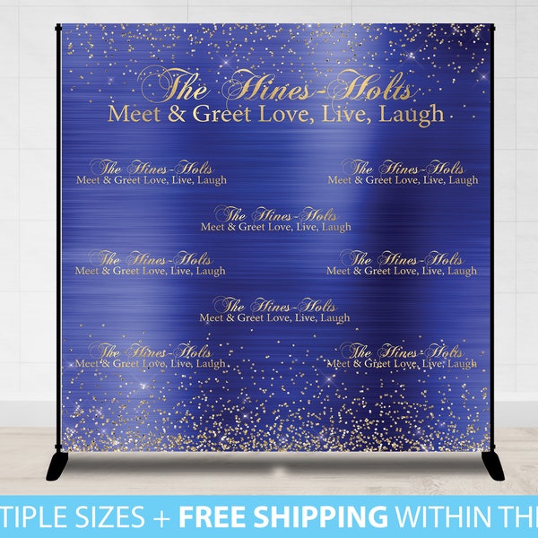 Royal Blue Class Reunion Backdrop - Etsy