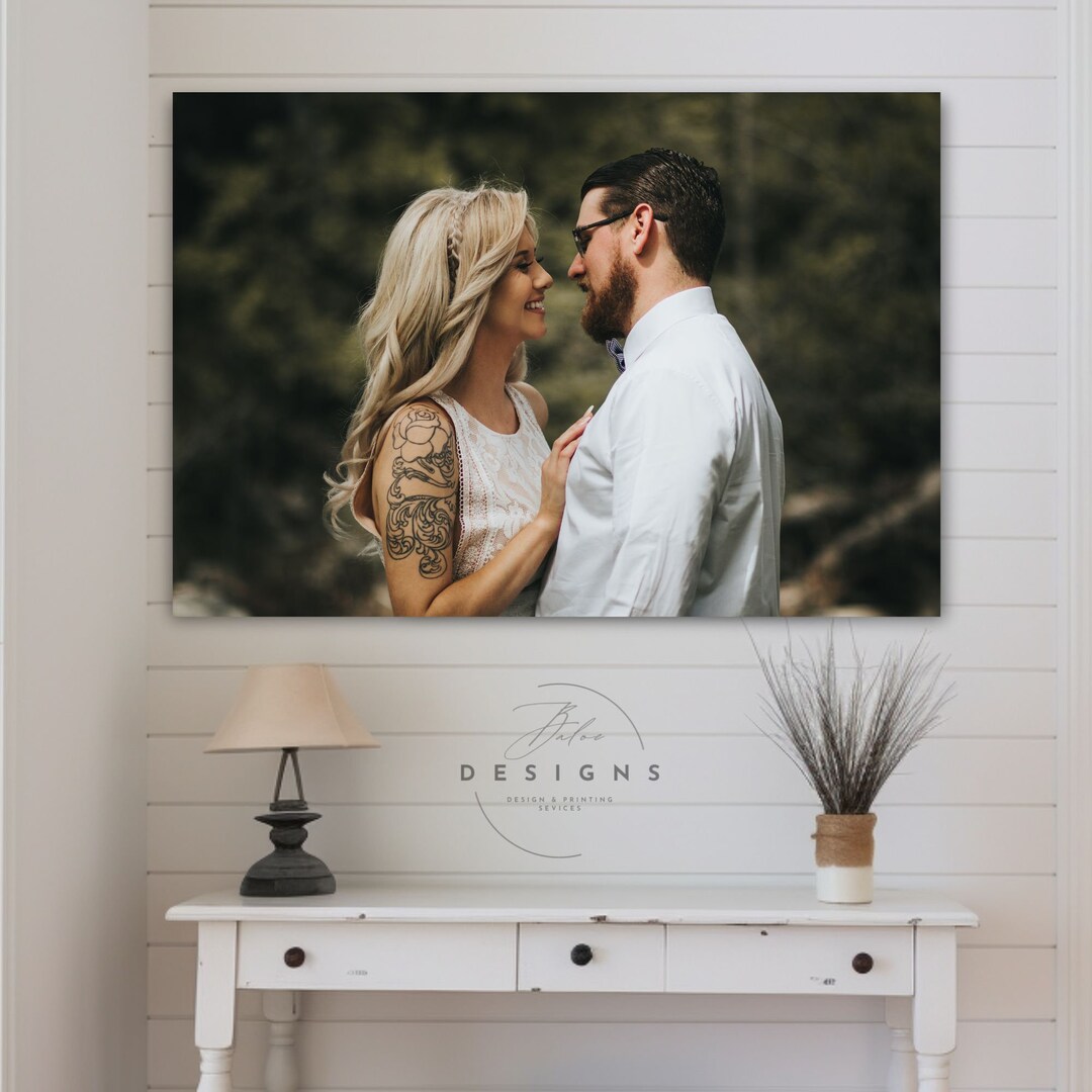 Personalized Photo to Canvas Print Wall Art Custom Your Photo on Canvas ...